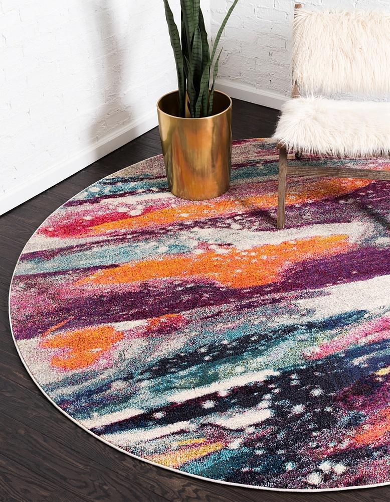 Zackery - Color Splash Faded Multi-Color Rug – Warmly