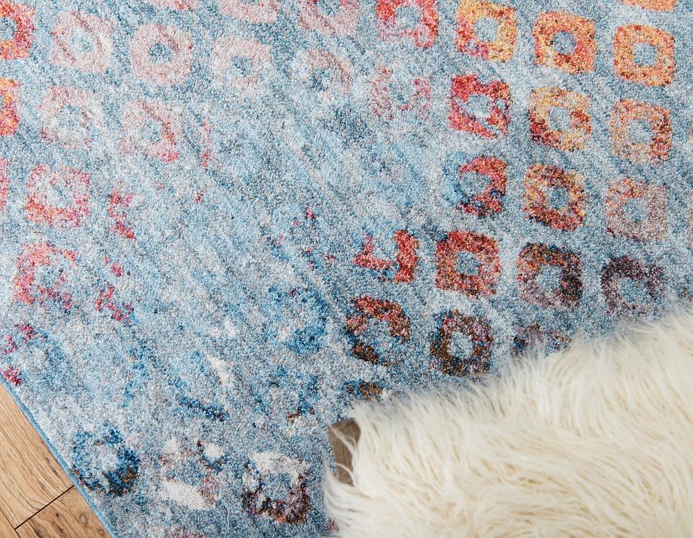 Devan - Rainbow Square Pattern Rug – Warmly