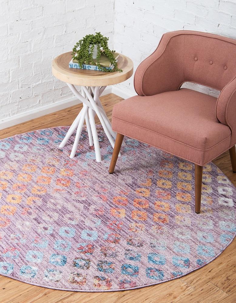 Devan - Rainbow Square Pattern Rug – Warmly