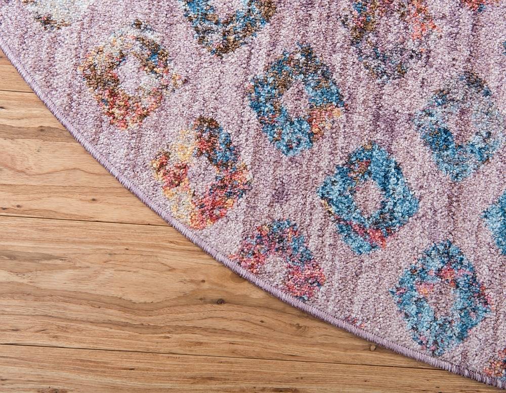 Devan - Rainbow Square Pattern Rug – Warmly