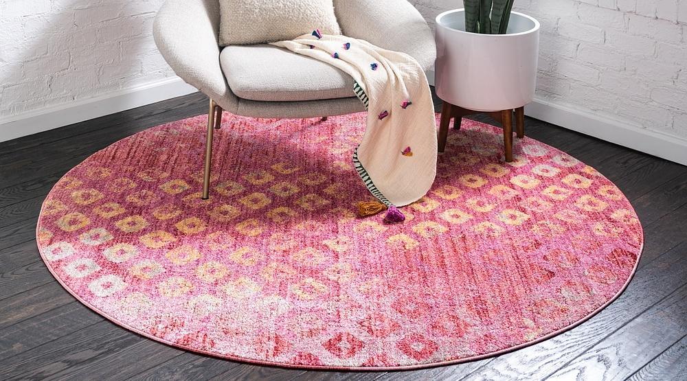 Devan - Rainbow Square Pattern Rug – Warmly
