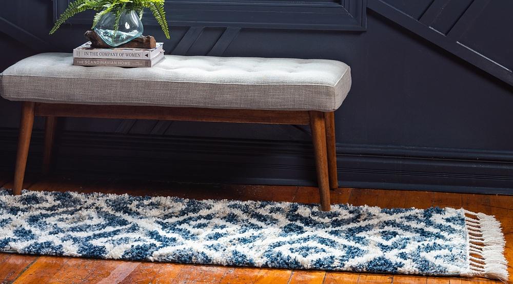 Roderick - Diamond Pattern Shaggy Rug – Warmly