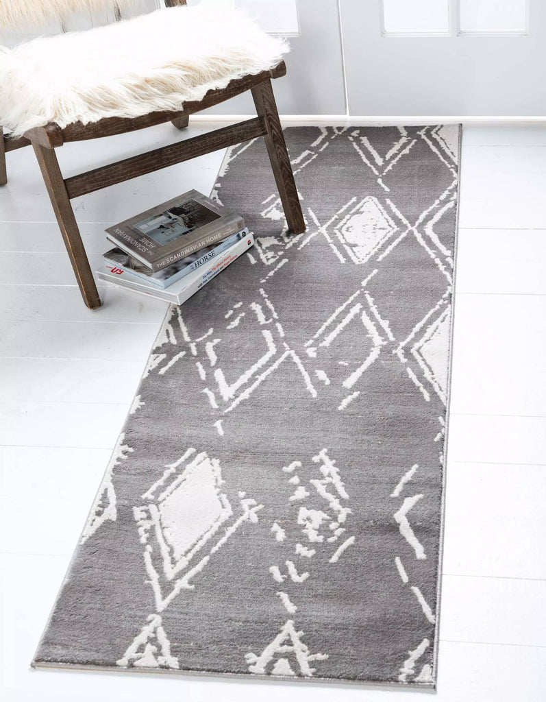 Jakobe - Faded Diamond Pattern Area Rug – Warmly