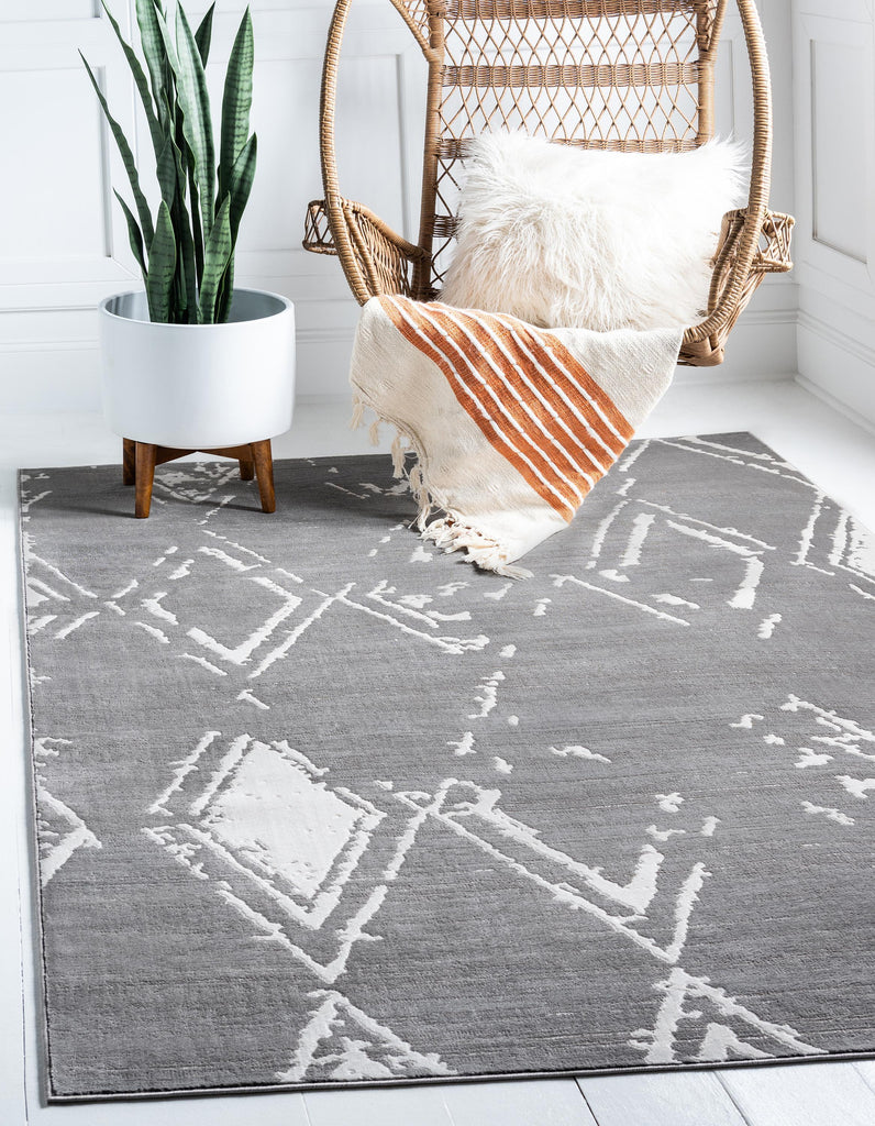 Jakobe - Faded Diamond Pattern Area Rug – Warmly