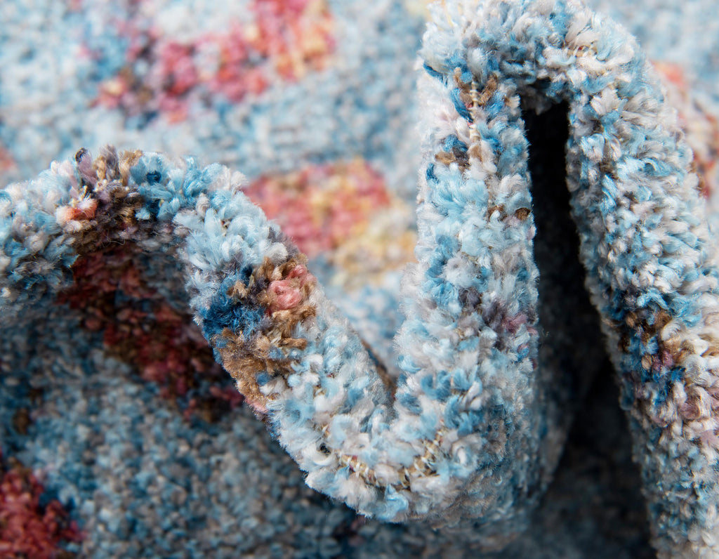 Devan - Rainbow Square Pattern Rug – Warmly