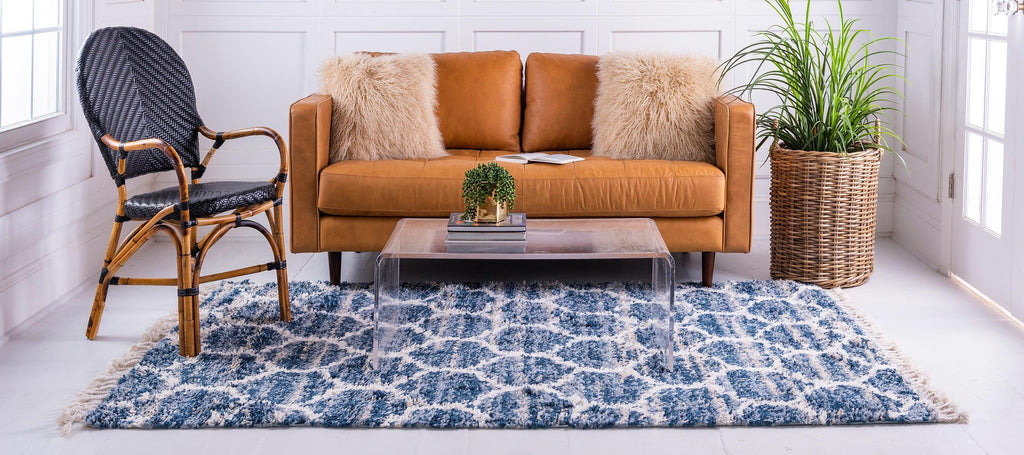 Broderick - Modern Pattern Shaggy Area Rug – Warmly