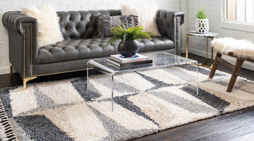 Jeramiah - Modern Shaggy Area Rug – Warmly