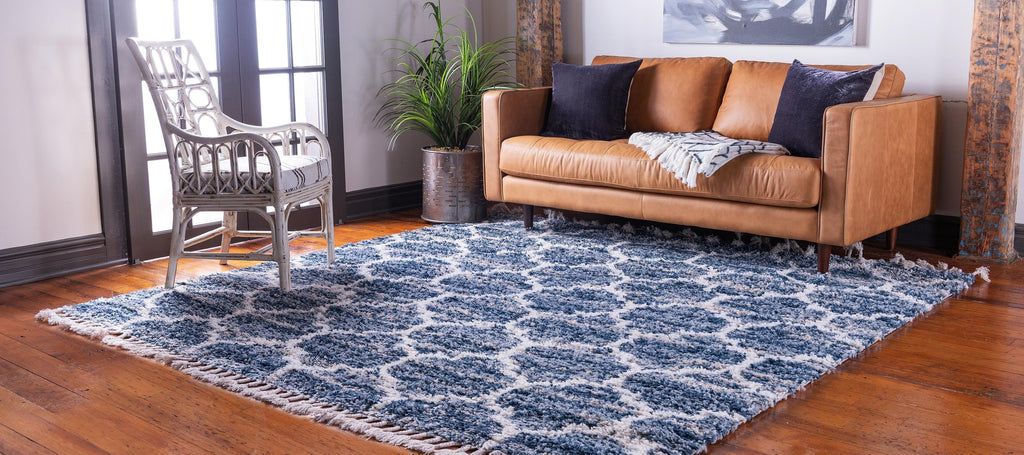 Broderick - Modern Pattern Shaggy Area Rug – Warmly