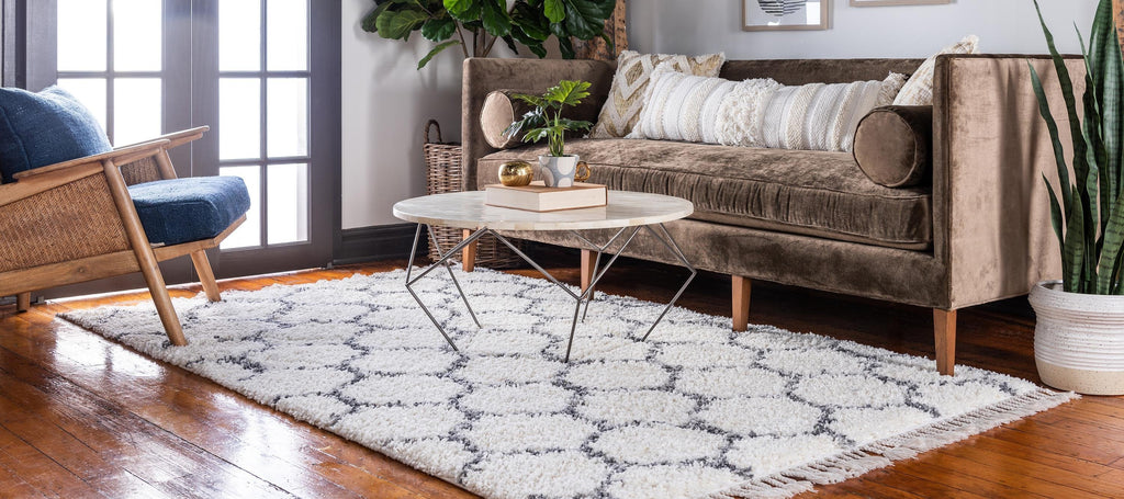 Broderick - Modern Pattern Shaggy Area Rug – Warmly