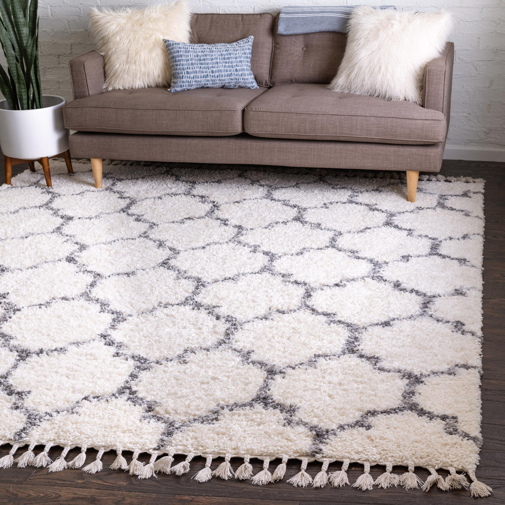 Broderick - Modern Pattern Shaggy Area Rug – Warmly