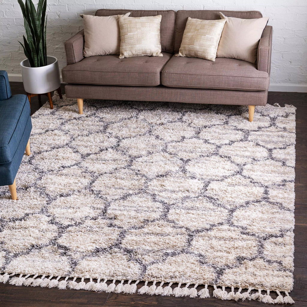 Broderick - Modern Pattern Shaggy Area Rug – Warmly