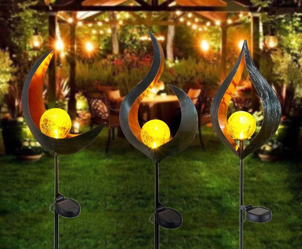 LED Artificial Flame Garden Light – Warmly