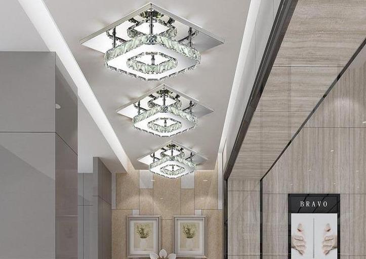 Cesar - Crystal Ceiling Light – Warmly