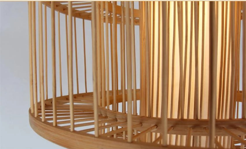 Calico - Bamboo Pendant Hanging Light – Warmly
