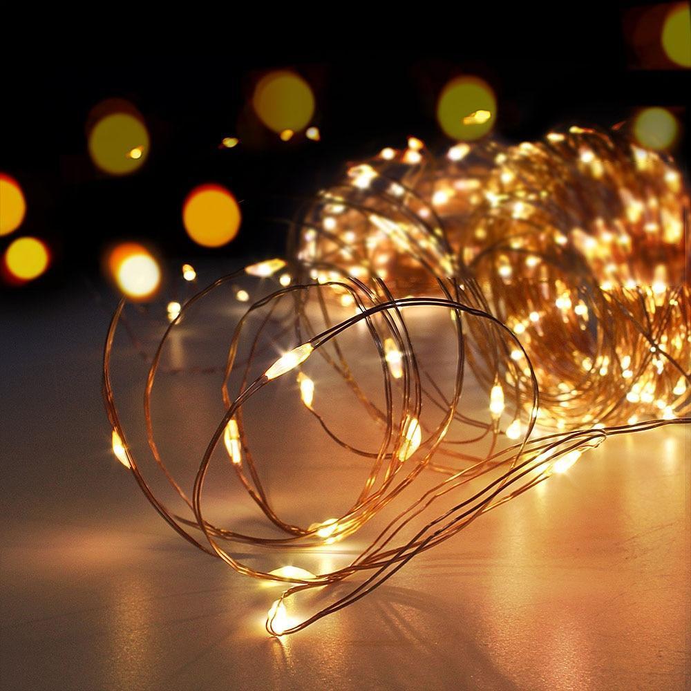 Strung - LED Fairy Light String with Photo Clips – Warmly