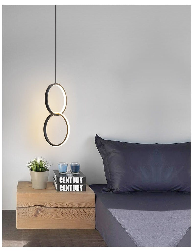 Kavita - Circular LED Hanging Light – Warmly