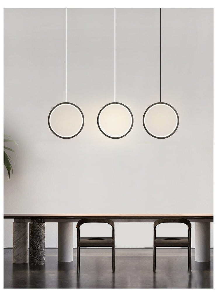 Kavita - Circular LED Hanging Light – Warmly