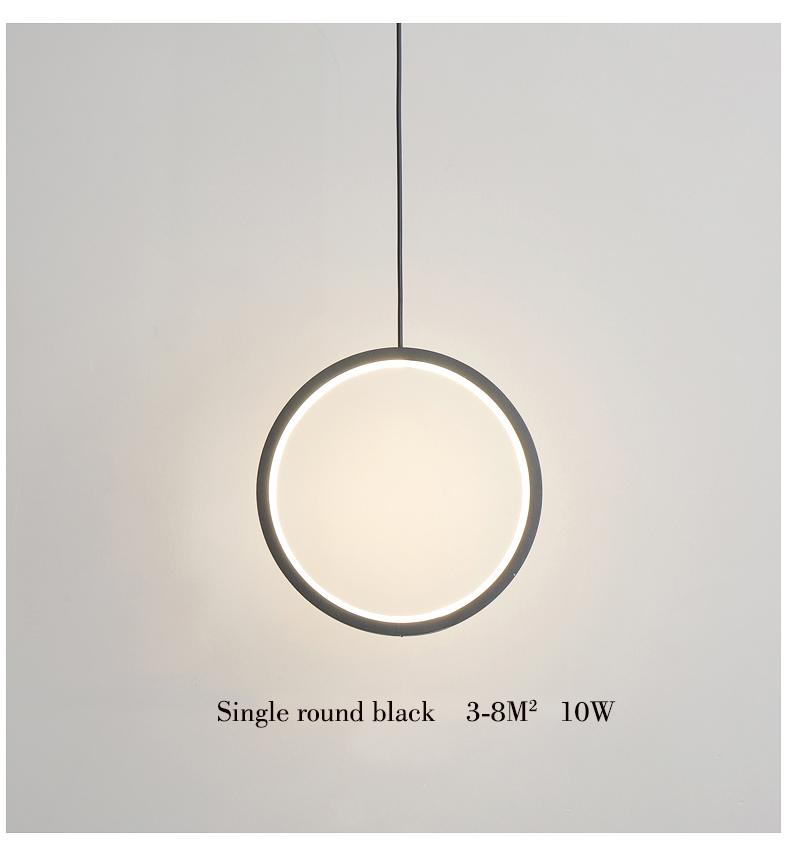 Kavita - Circular LED Hanging Light – Warmly