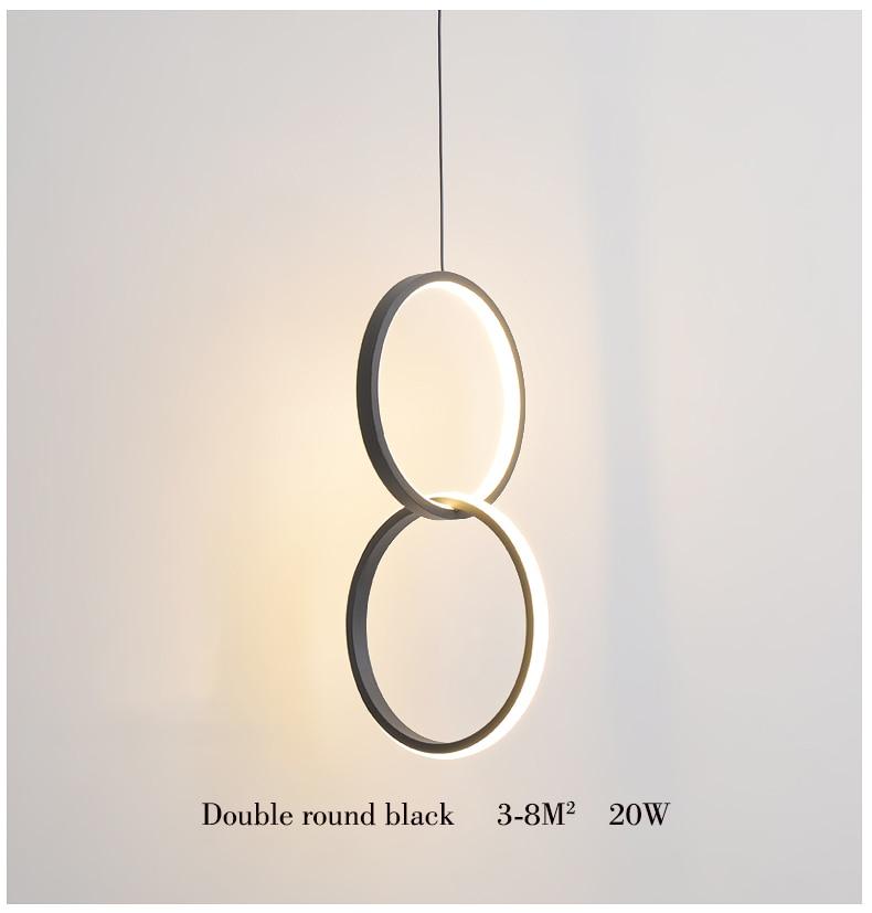 Kavita - Circular LED Hanging Light – Warmly