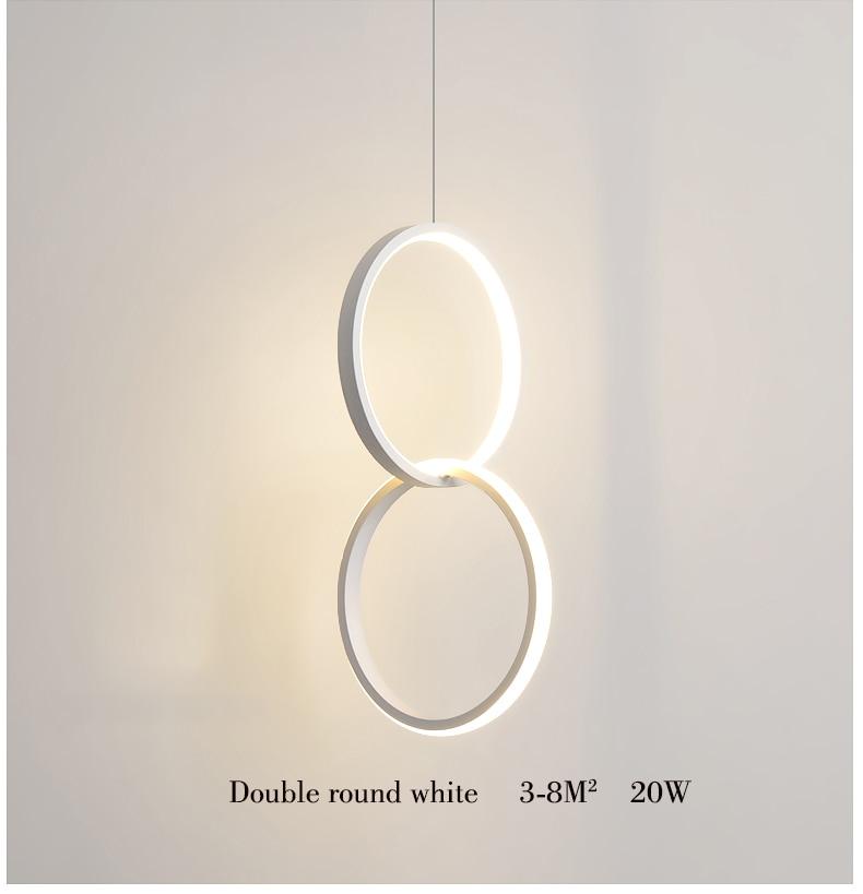 Kavita - Circular LED Hanging Light – Warmly