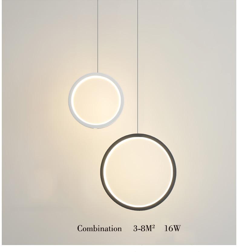 Kavita - Circular LED Hanging Light – Warmly