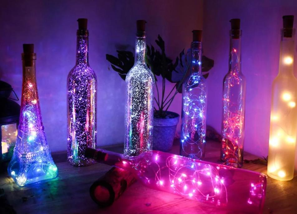 Brightly - LED Wine Bottle Fairy Lights – Warmly