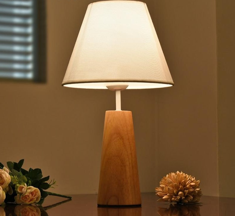 Indiana - Wooden Base Table Lamp – Warmly