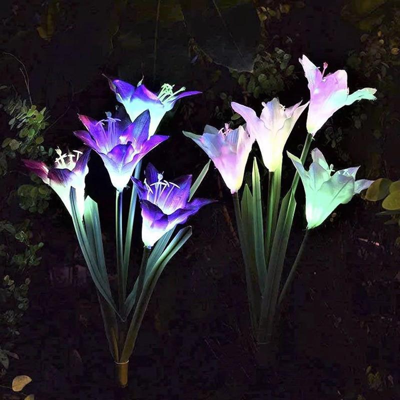 Artificial Lilies LED Garden Lights – Warmly