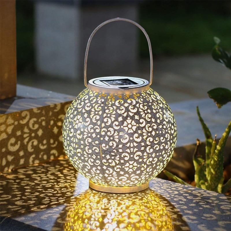 Bode - Round Solar Hanging Shadow Cast Lantern – Warmly