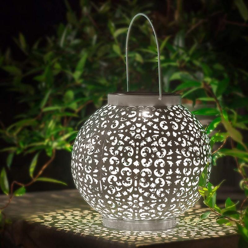 Bode - Round Solar Hanging Shadow Cast Lantern – Warmly