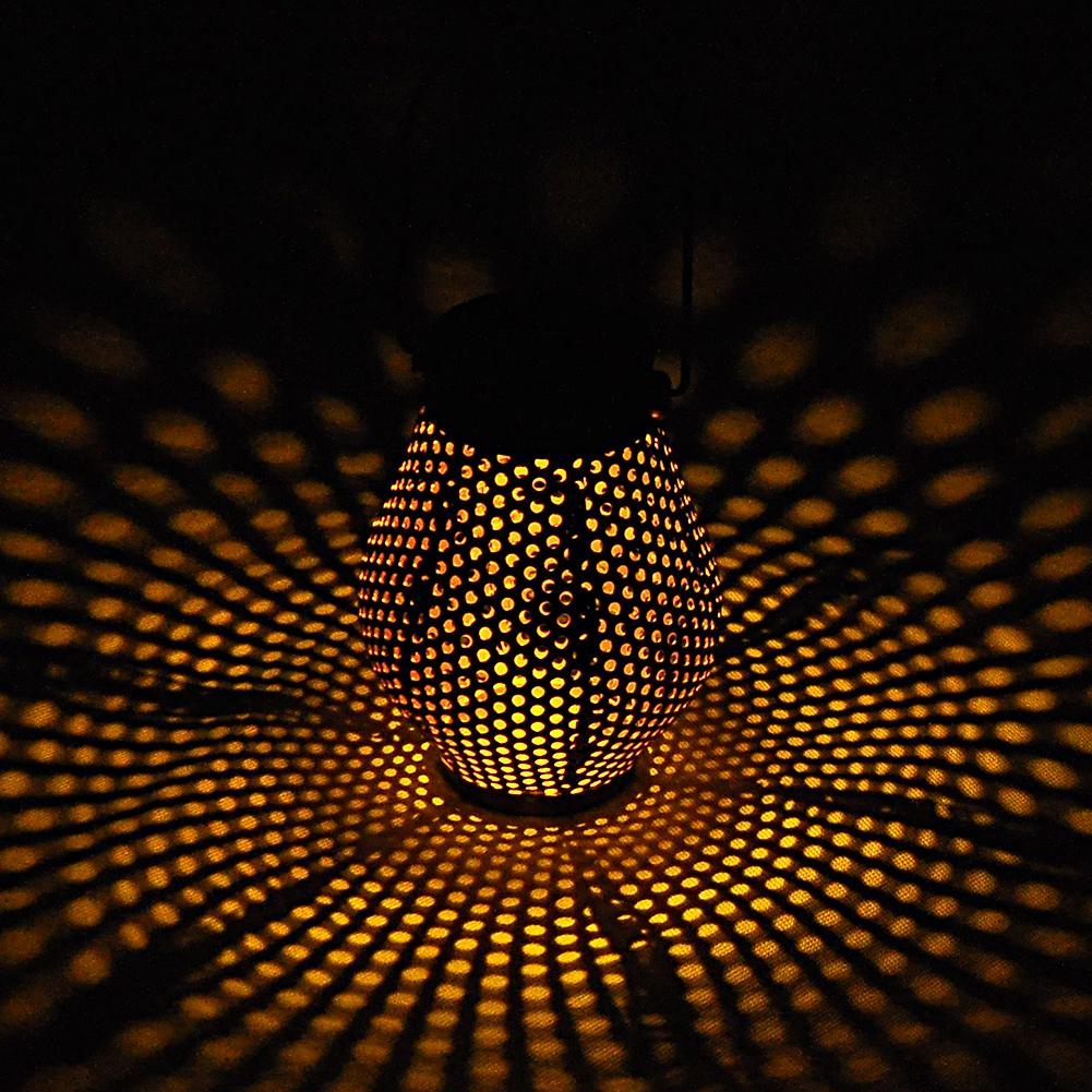 Zaid - Solar Outdoor Shadow Cast Lantern – Warmly