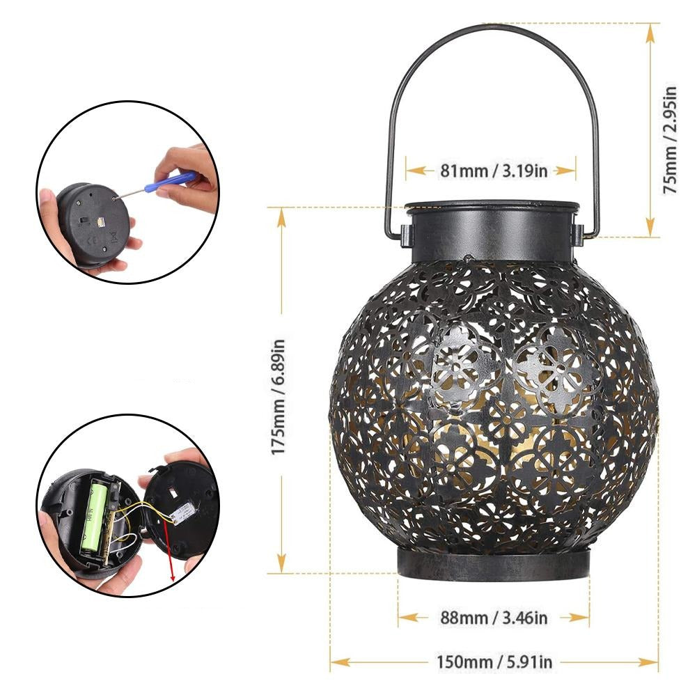 Imane - Outdoor Shadow Cast Lantern – Warmly