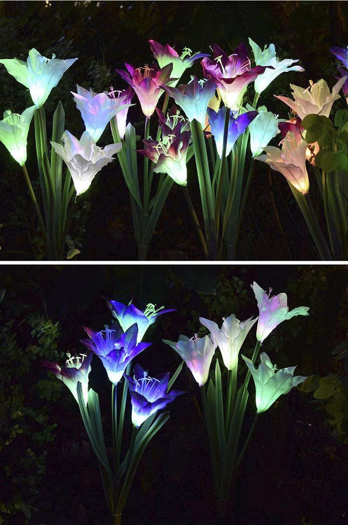 Artificial Lilies LED Garden Lights – Warmly