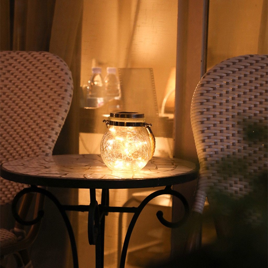 Modern Round Glass Jar Garden Hanging Lamp – Warmly
