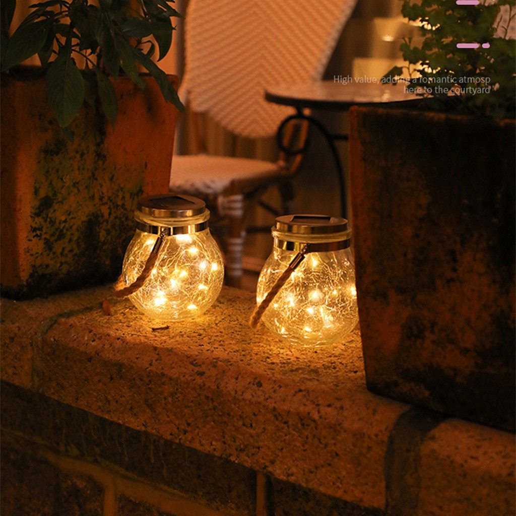 Modern Round Glass Jar Garden Hanging Lamp – Warmly