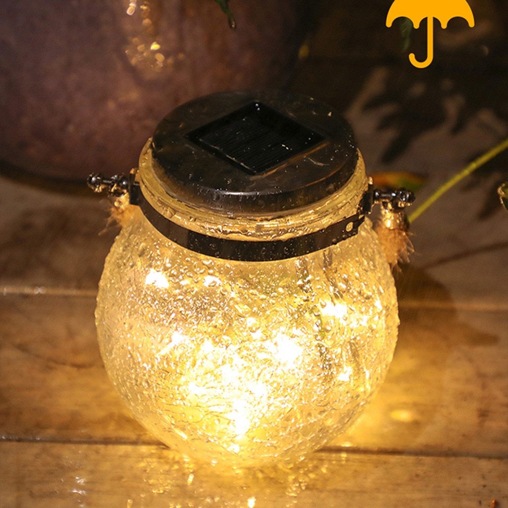 Modern Round Glass Jar Garden Hanging Lamp – Warmly