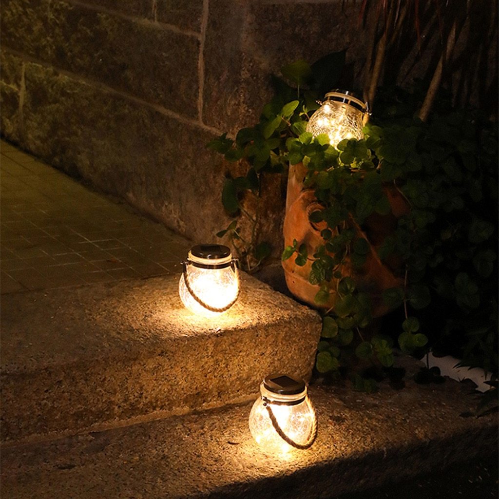 Modern Round Glass Jar Garden Hanging Lamp – Warmly