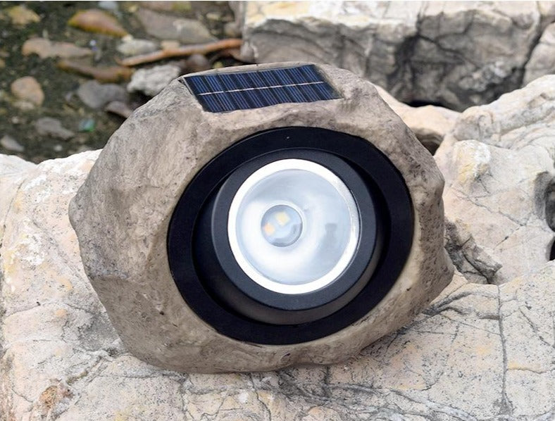 Stone Outdoor Solar Light – Warmly