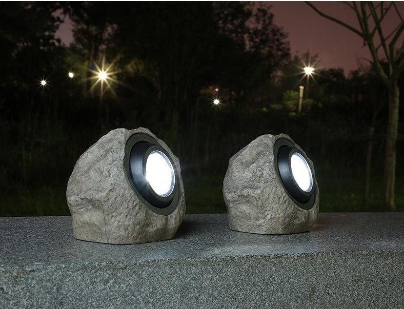 Stone Outdoor Solar Light – Warmly