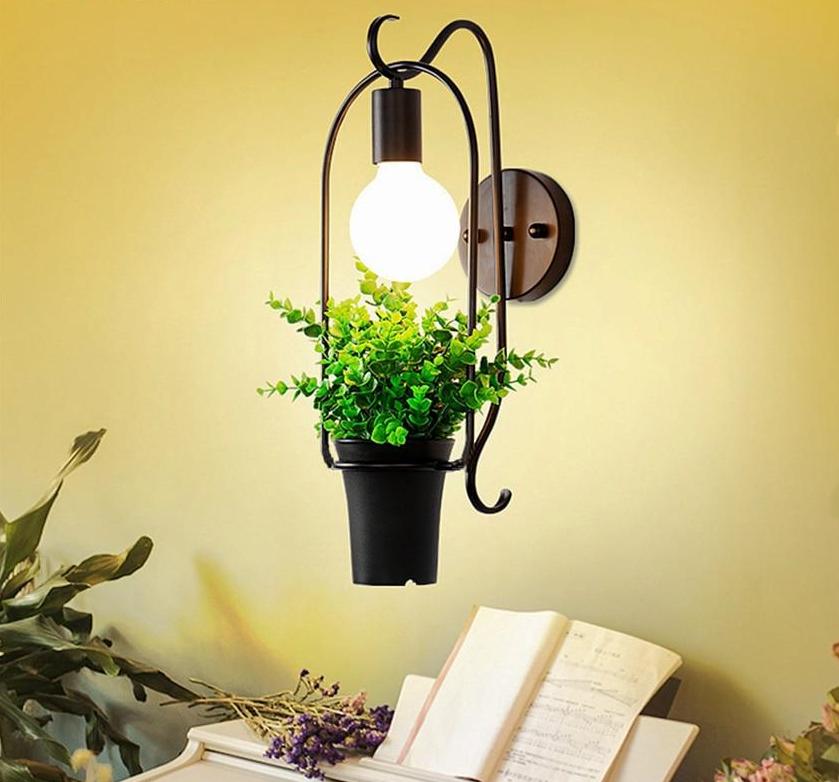 Brielle - Modern Nordic Planter Wall Lamp – Warmly