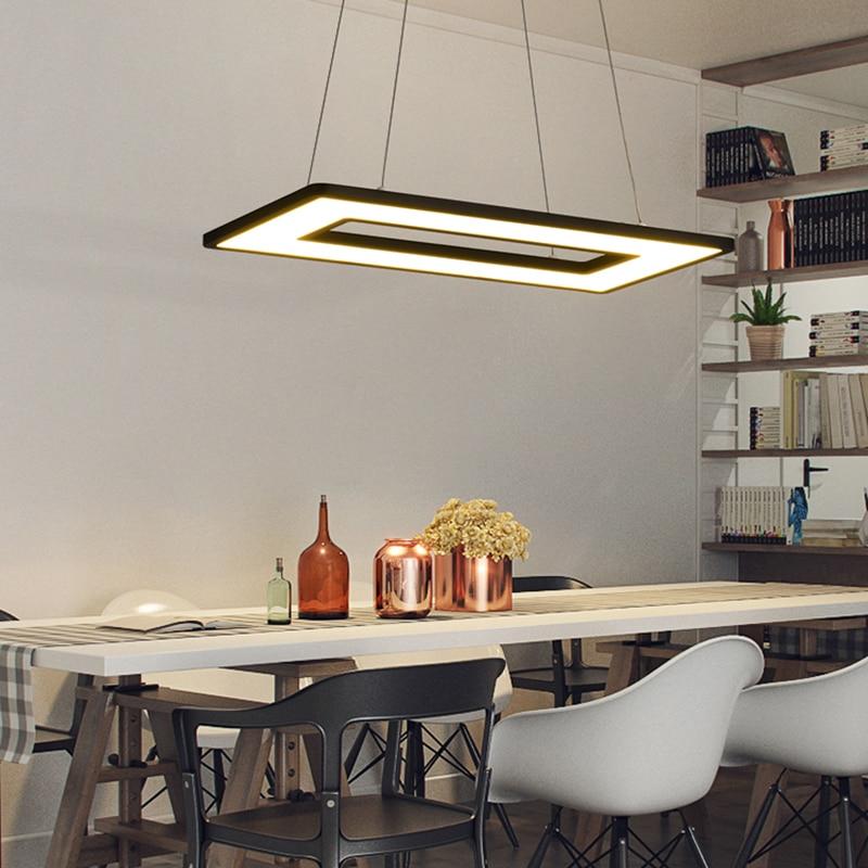 Regina - Modern Hanging Frame LED Lamp – Warmly