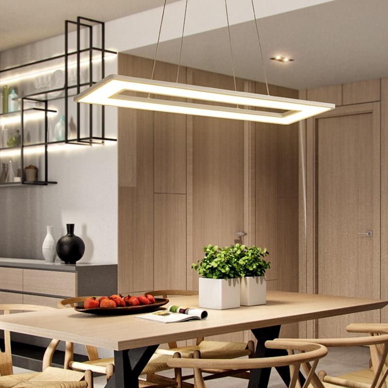 Regina - Modern Hanging Frame LED Lamp – Warmly