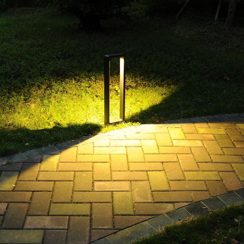 Breckyn - Modern Black Frame Garden Light – Warmly