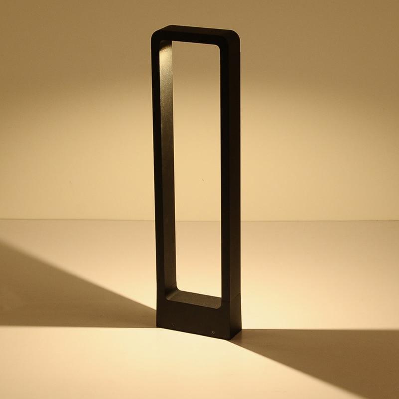 Breckyn - Modern Black Frame Garden Light – Warmly