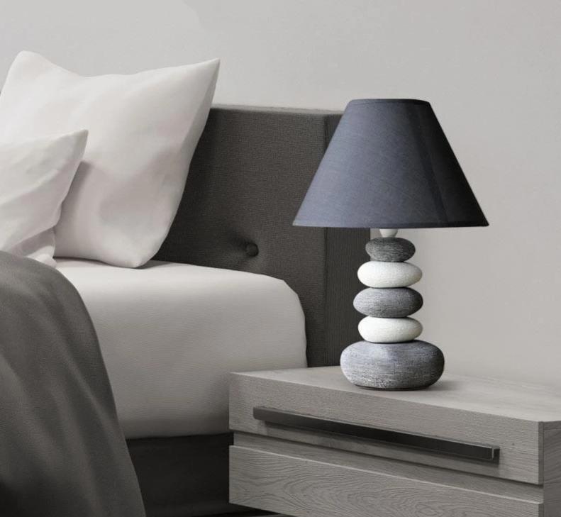 Stonia - Modern Ceramic Stone Pile Lamp – Warmly