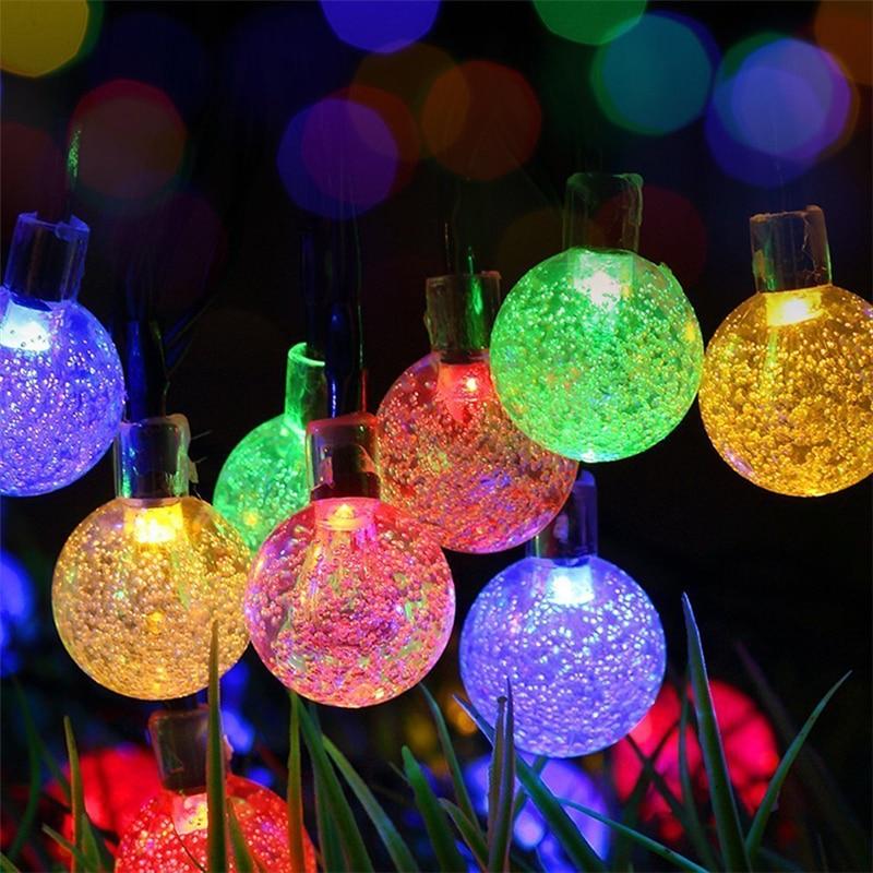 ColorSol - Solar Powered LED Globe String Lights – Warmly