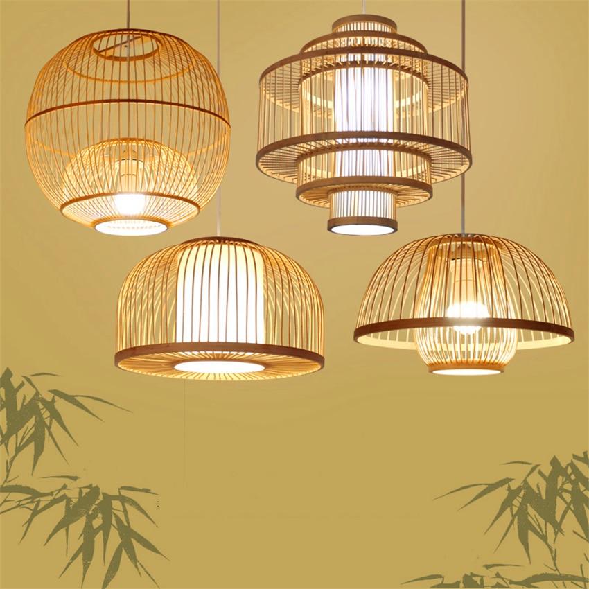 Calico - Bamboo Pendant Hanging Light – Warmly