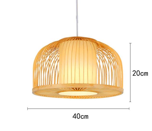 Calico - Bamboo Pendant Hanging Light – Warmly