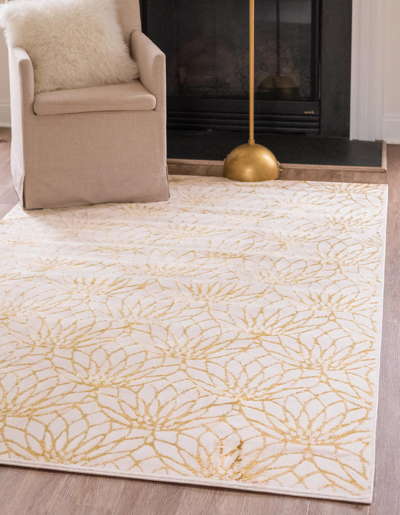 Ellison - Lotus Flower Pattern Luxury Rug – Warmly